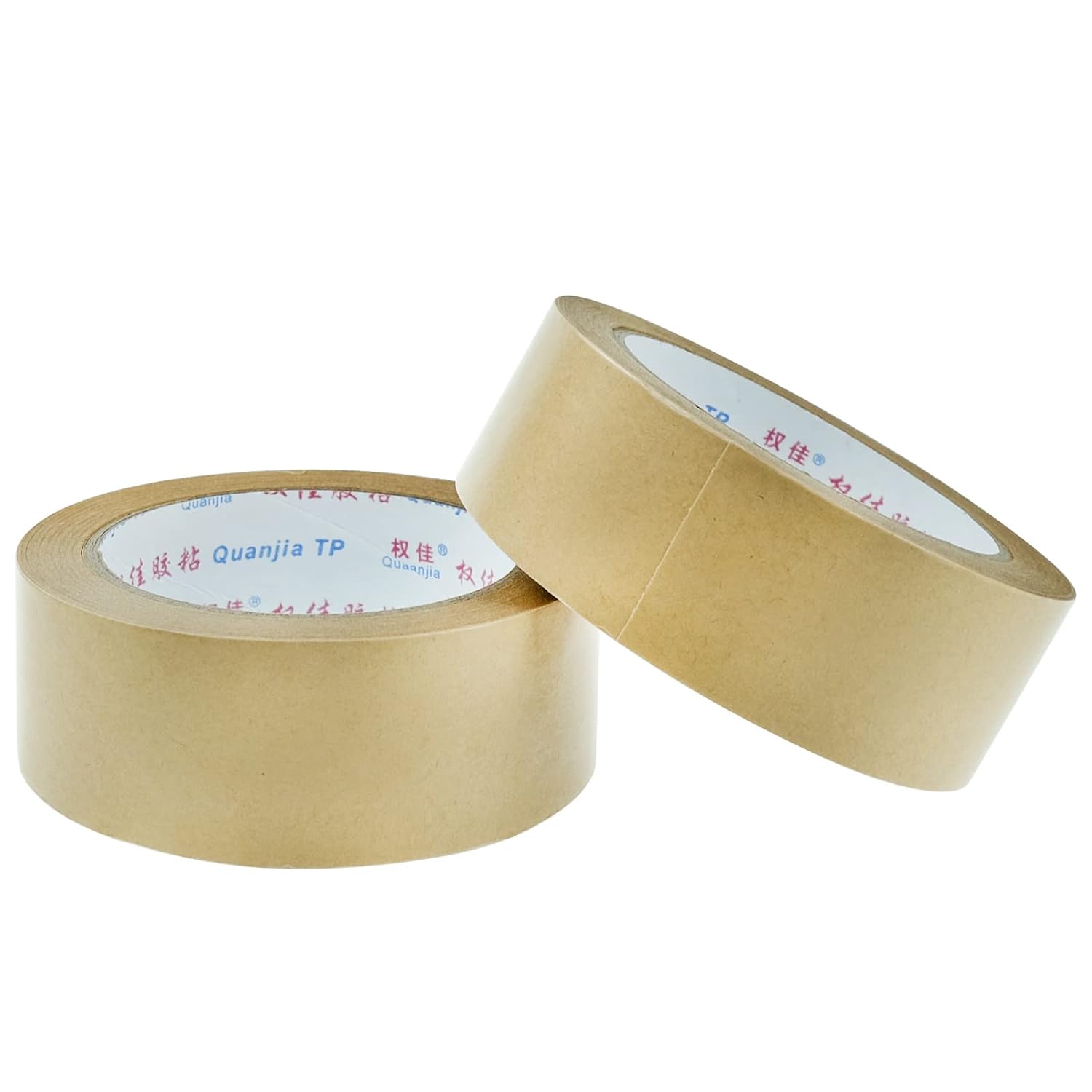 Amazon.com: 2 Rolls Brown Kraft Paper Tape, 1.5 inch x 33 Yard Strong ...