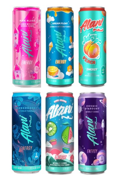 Amazon.com : Alani Energy Drink Variety (6 Pack of 12oz Cans) 6 ...