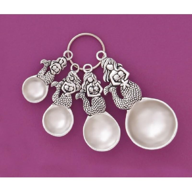 Amazon.com: Spirit Décor Measuring Spoons Mermaids, Set of 4 for Gift ...