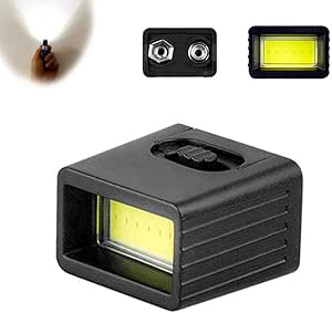 Mini Torch 9V Battery,COB LED Flashlight Mini Battery Torch,Waterproof ...