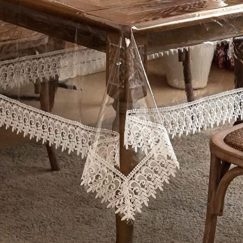 Amazon.com: ARTABLE Vinyl PVC Rectangle Tablecloth Waterproof Clear ...