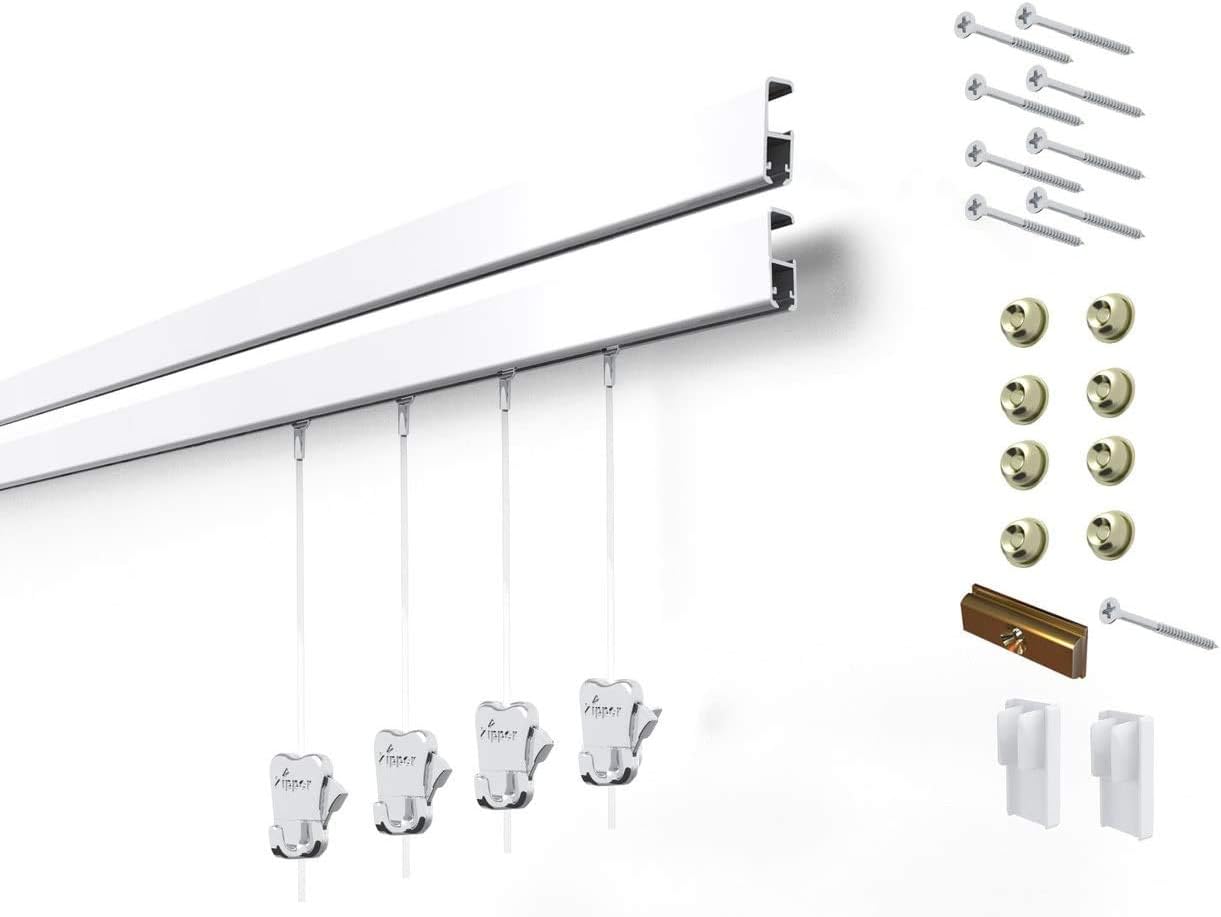 4 Hanging Components STAS Cliprail Pro Picture Hanging System Kit ...