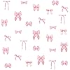 Amazon.com: 84Pcs Bow Wall Stickers Peel and Stick Coquette Pink Bow ...