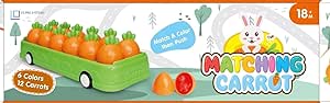 Amazon.com: ES PRO SYSTEMS Matching Carrot, Toddler Montessori Matching ...