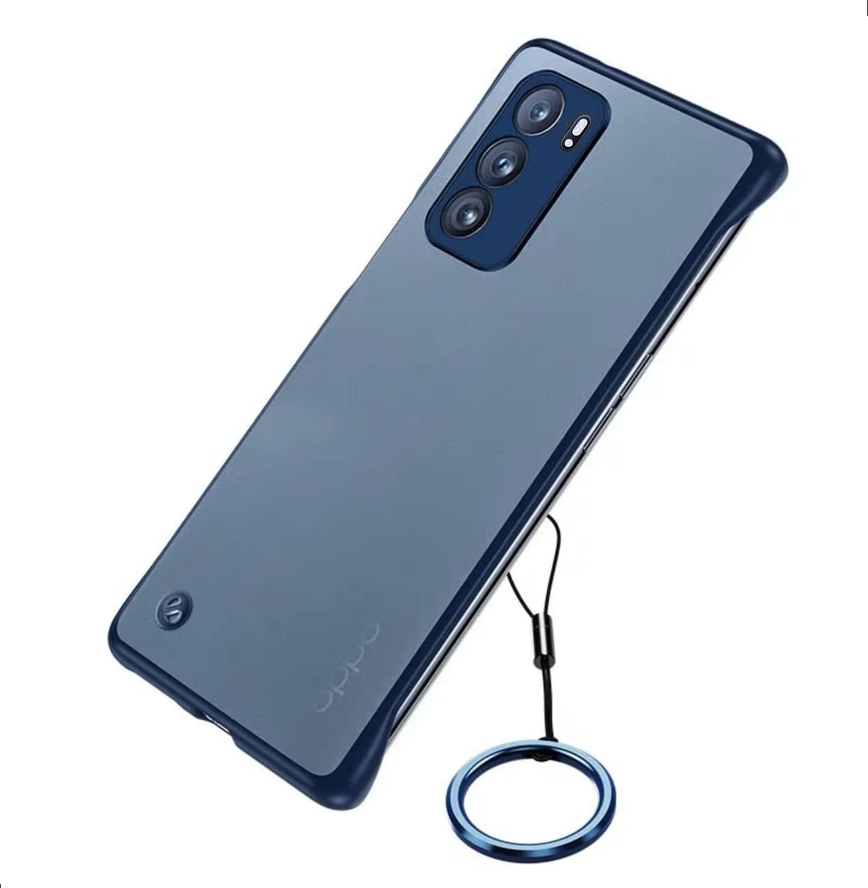 REALCASE Oppo Reno 6 5G Back Cover Case | Stylish Frameless Matte Hard ...