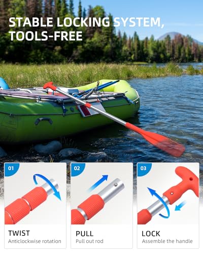 Snapklik.com : OCEANBROAD Telescoping Emergency Paddle 42 Collapsible ...