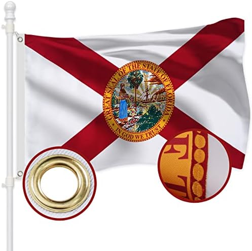 Amazon.com : TOPFLAGS Florida Flag 3x5 Feet Made in USA Embroidery ...