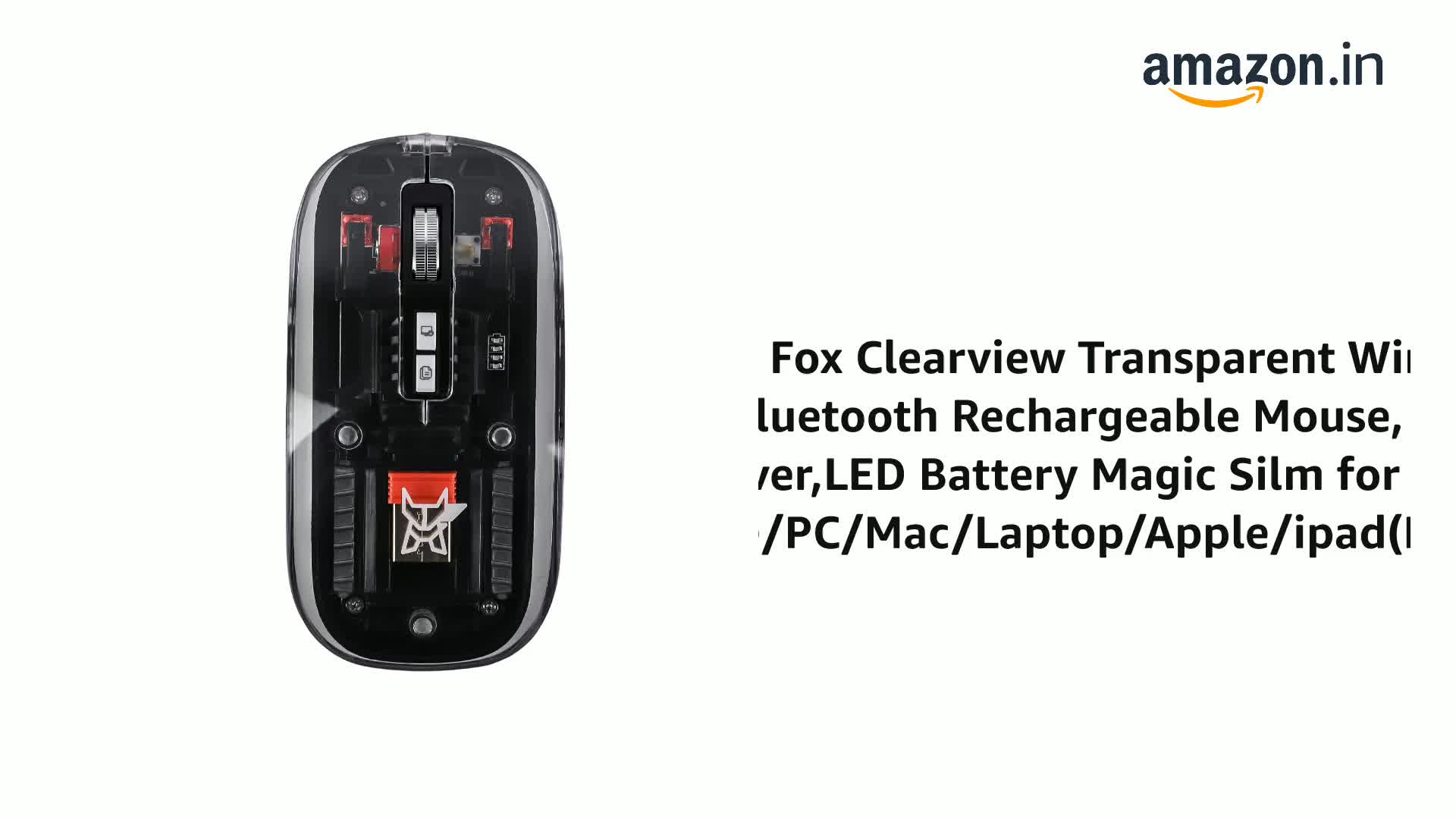 Watch Arctic Fox Clearview Transparent Wireless and Bluetooth ...