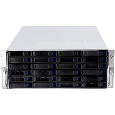 Amazon.com: RROYJJ 4U Rackmount Server Case Chassis with 24 Hot ...