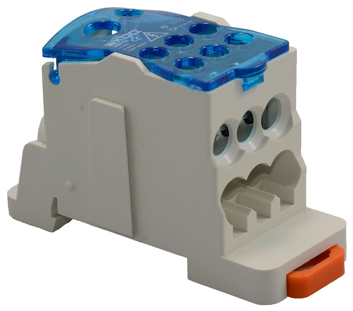 Jameco ValuePro 1 in 6 Out DIN Rail Electric Wire Connector Universal ...