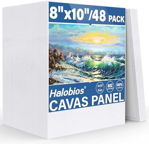Amazon.com: Simetufy 72 Pack 8 x 10 inch Canvas Boards for Painting ...