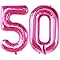 Amazon.com: KatchOn, Hot Pink 50 Balloon Number - 40 Inch | Hot Pink 50 ...
