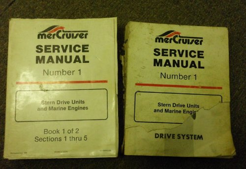 MerCruiser # 1 Stern Drives Marine Engines Manual Set ((2 volume set ...
