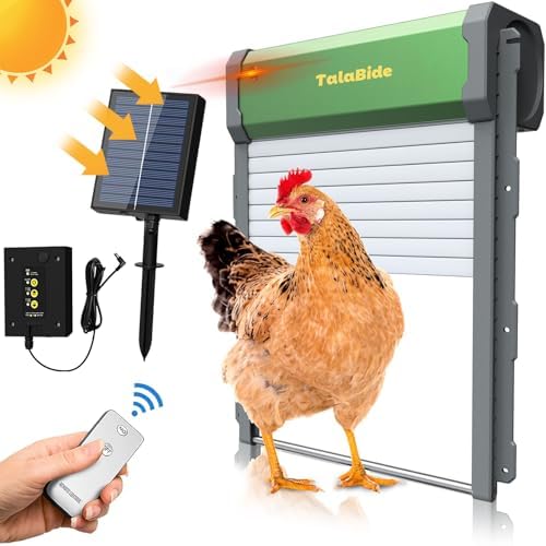 Amazon.com: Automatic Chicken Coop Door Solar Powered Ip67 Waterproof Automatic Chicken Door ...