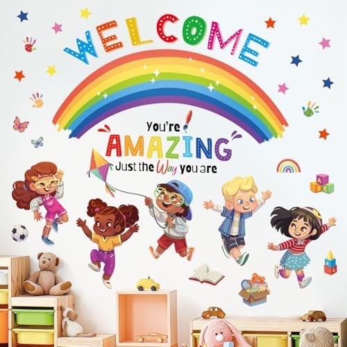 Amazon.com: DECOWALL SG2-2404 Kids Reading Corner Wall Stickers Decals ...