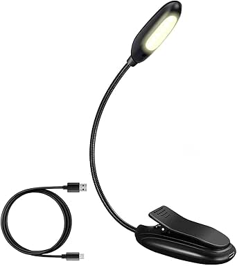 LED Book Light, Reading Light Book Lamp for Reading at Night, 3 Eye ...