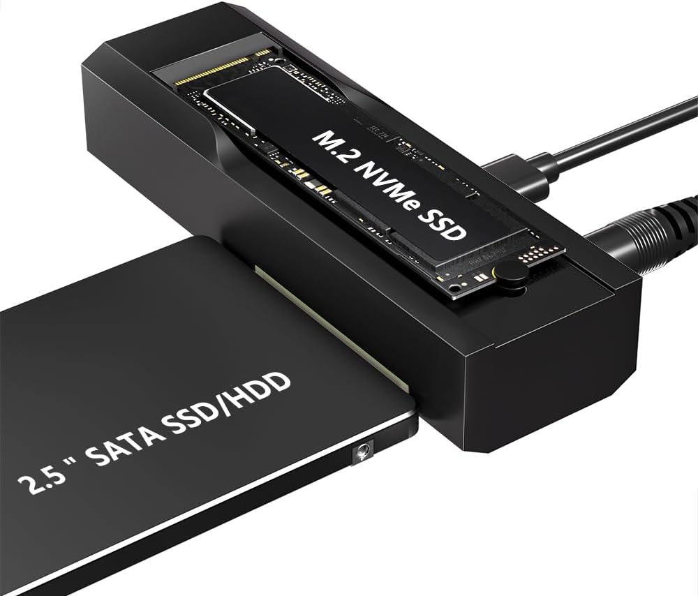 Amazon.co.jp: READYXIO USB-C NVMe M.2-SATA SSDケース クローン機能付き HDD/SSD両対応 2 ...