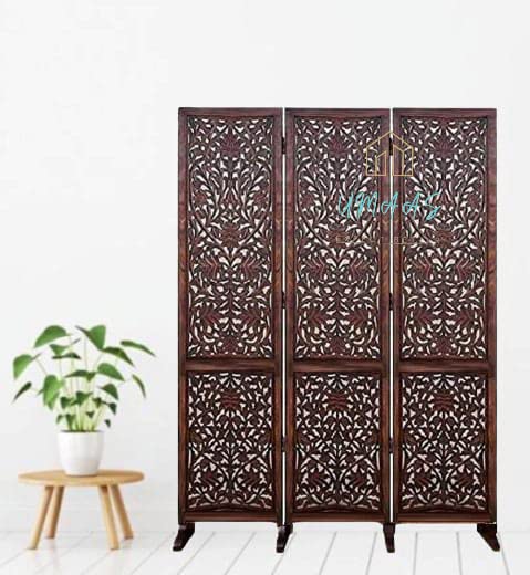 UMAAS® Unique Wooden Handicrafts Room Partition for Apartments/Screen ...