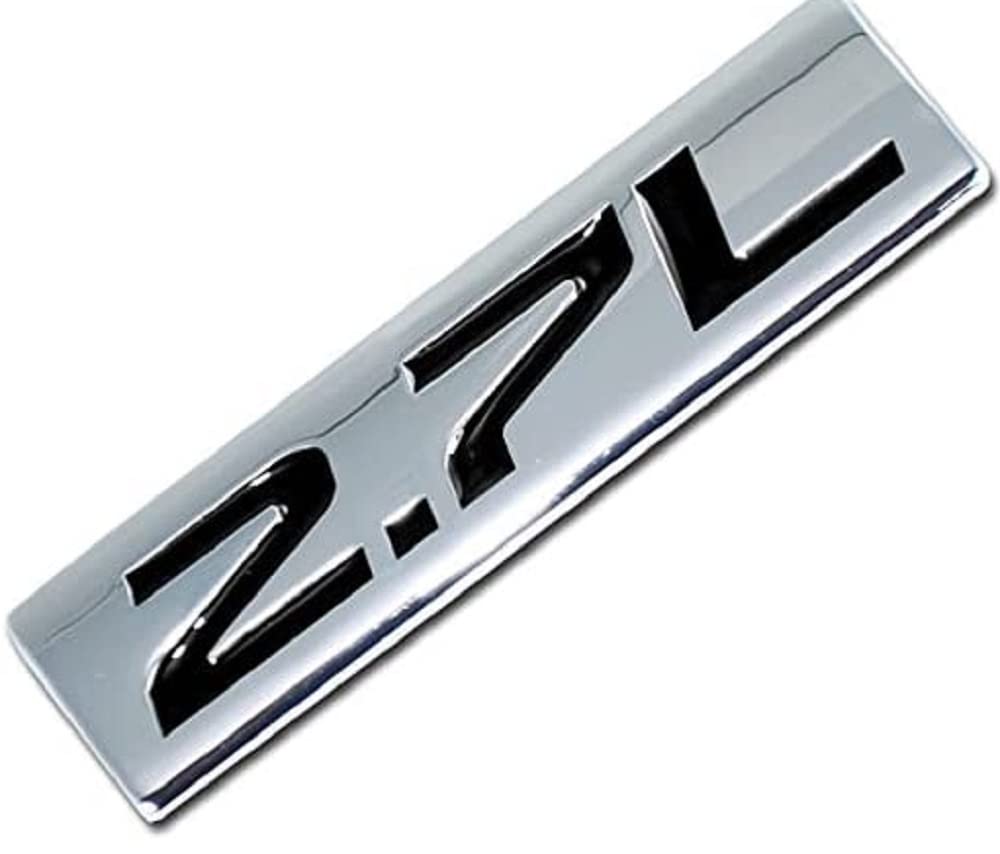 Buy Chrome/Black Metal 2.7L Engine Race Motor Swap Emblem Badge For ...