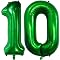 Amazon.com: Number 10 Dark Green Balloons 40 Inch Giant Green 10 Numer ...