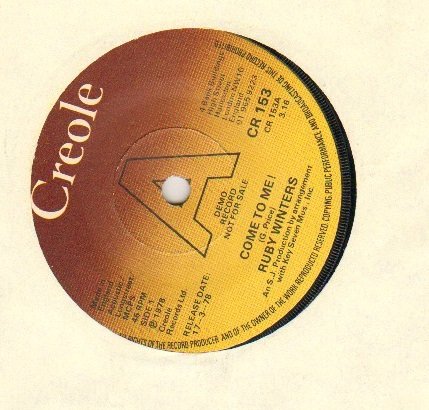 Amazon.com: Ruby Winters - Come To Me - Demo Issue - 7 inch vinyl / 45 ...
