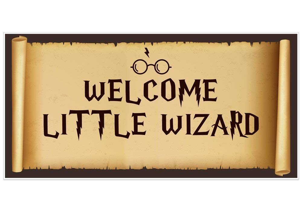 Amazon.com: Welcome Little Wizard Baby Shower Banner : Handmade Products