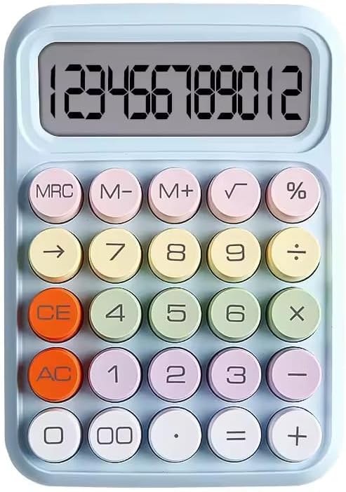 Arsenio New Colorful Switch Calculator 12 Digits Large LCD Display Big ...