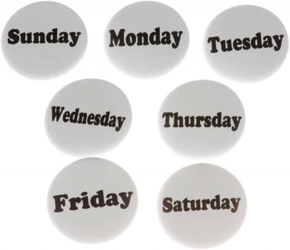 Amazon.com: Days of The Week Magnets by DCM Solutions (Blue) : Office ...
