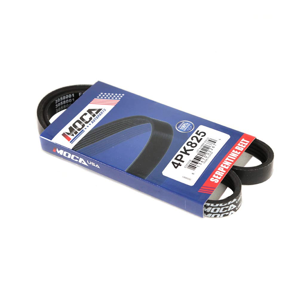 Amazon.com: MOCA 4PK825 EPDM Serpentine Belt Professional V-Ribbed ...
