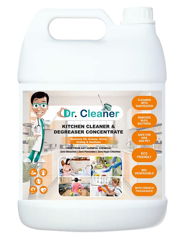 Dr.Cleaner Kitchen Cleaner & Degreaser Concentrate 5lit : Amazon.in ...