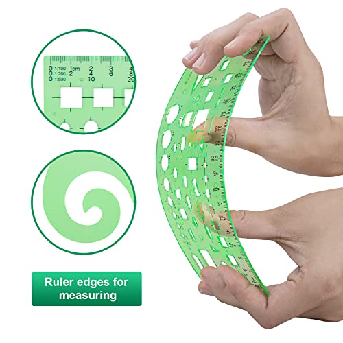 Snapklik.com : Angrox Geometric Ruler Measuring Template Scale Drawing ...