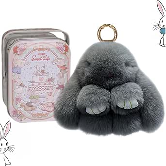 Amazon.com: Bunny Lulu Plush Keychain,Wedding & Party Gift for Women ...