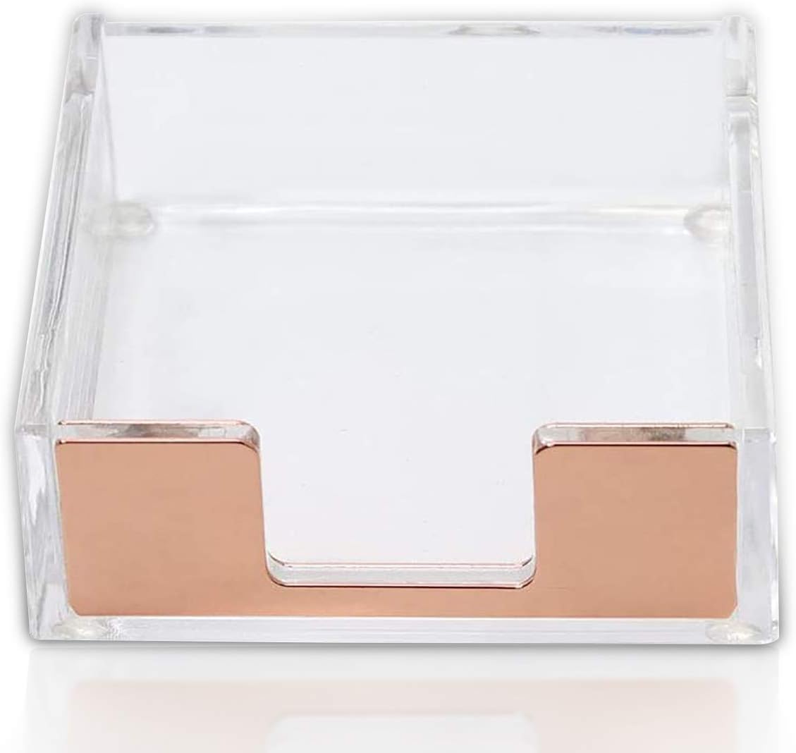 Amazon.com : Benxin Acrylic Sticky Note Holder Desk Organizer Decor for ...