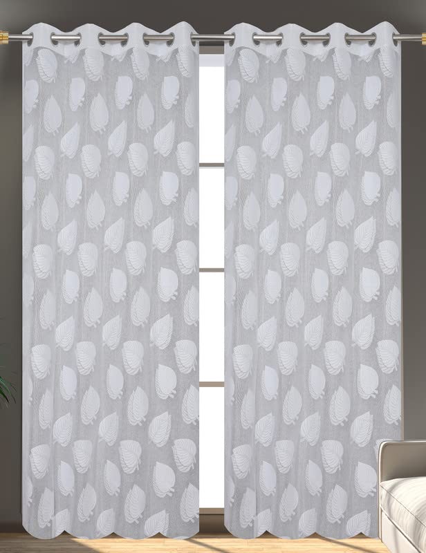 Buy FABREEVA Heavy Polyester Glittering Tissue Net Leaf Semi ...