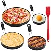 Amazon.com: 4-in-1 Non-stick Stainless Steel Egg Ring Set - 8" Omelette ...