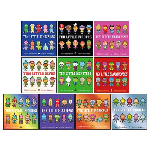 Mike Brownlow 10 Books Collection Set (Ten Little Pirates, Ten Little ...