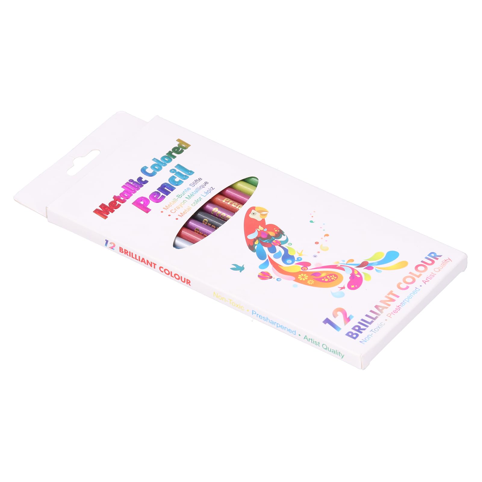 Amazon.com: 12 Pcs Metallic Colored Pencil Set, Art Drawing Pencils ...