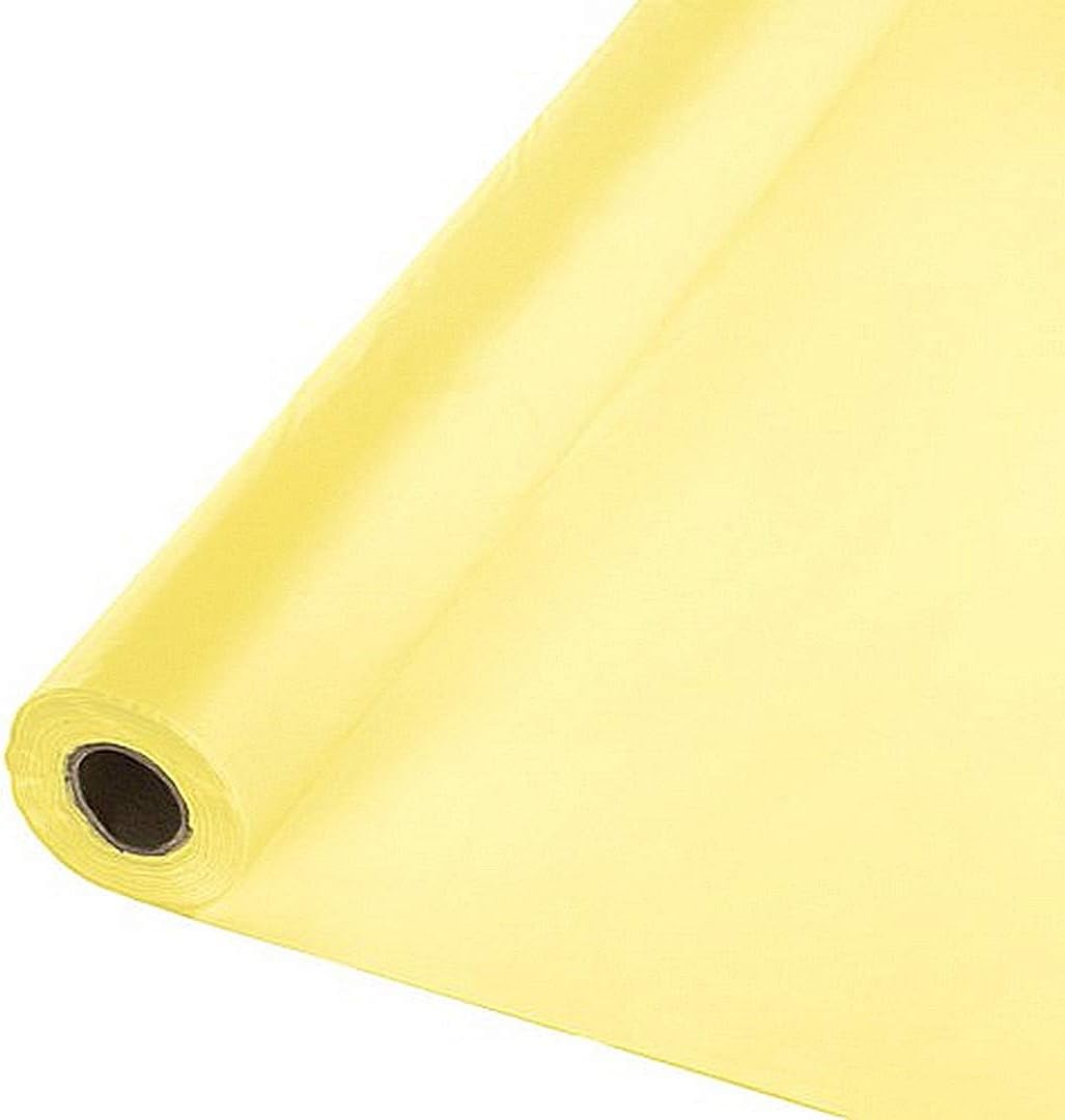 Amazon.com: 40" x 300 ft Economy Banquet Roll Plastic Table Cloth ...
