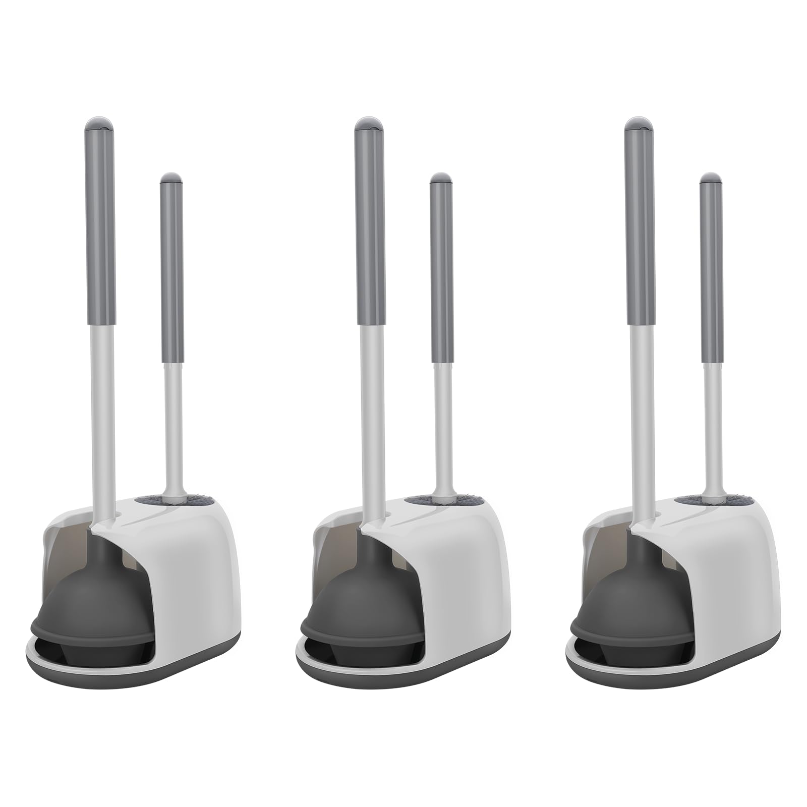 Snapklik.com : SetSail Toilet Brush And Plunger Set, 3 Pack Toilet ...