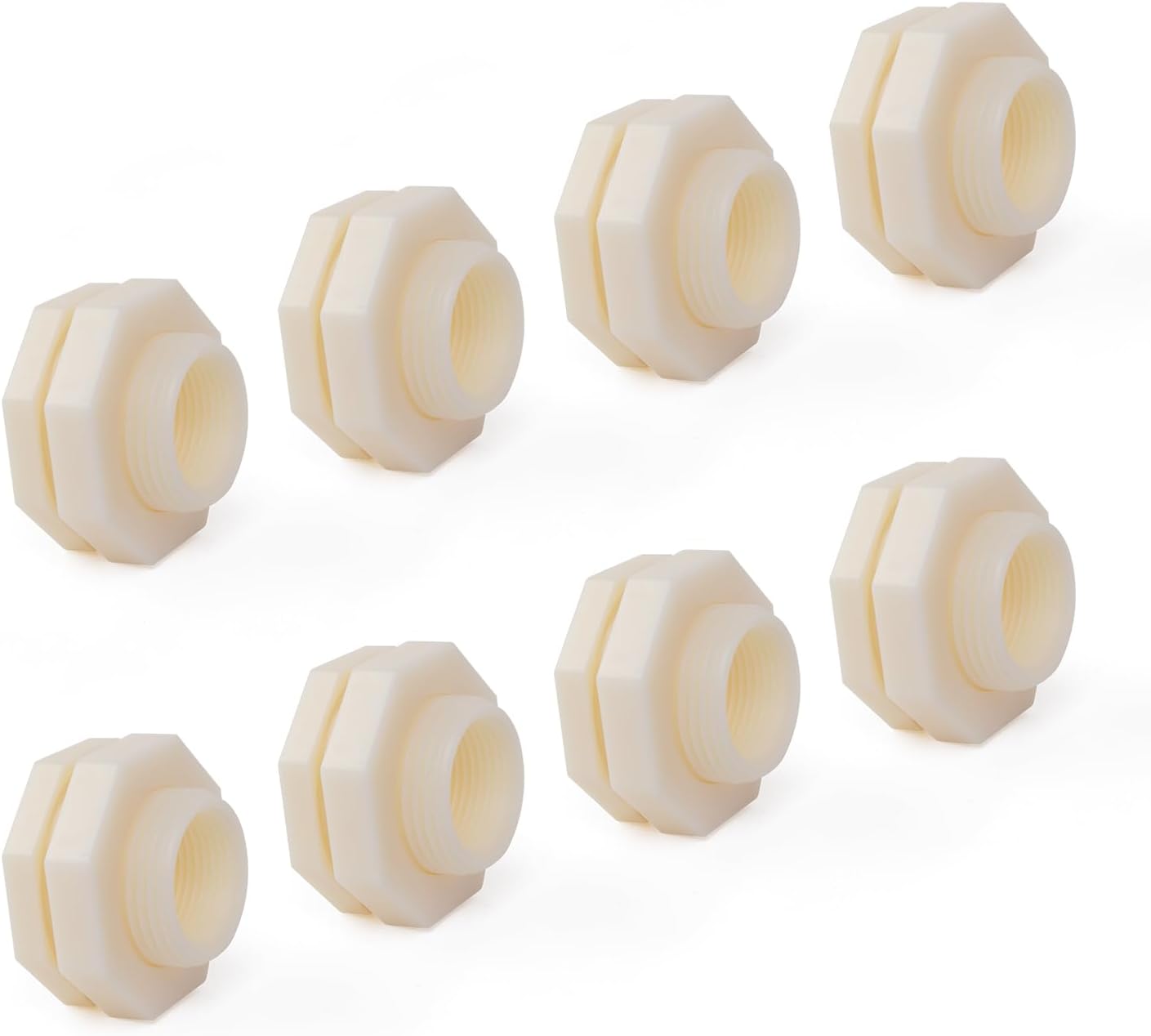 Amazon.com: ChillWaves ABS Bulkhead Fitting 1" Double Thread Connector Adapter for Water Tank ...