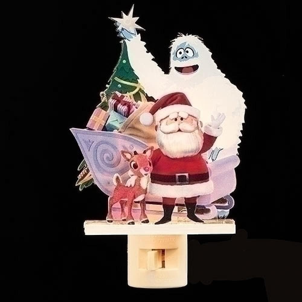Amazon.com: Rudolph The Red Nosed Reindeer Night Light with Flickering ...
