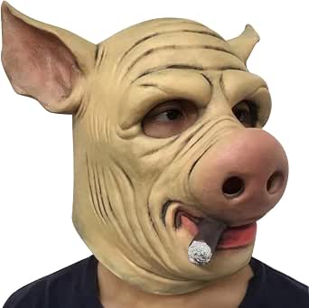 Amazon.com: BEESUM 2023 Piggy Pig Head Mask Role-Play Scary Butcher ...