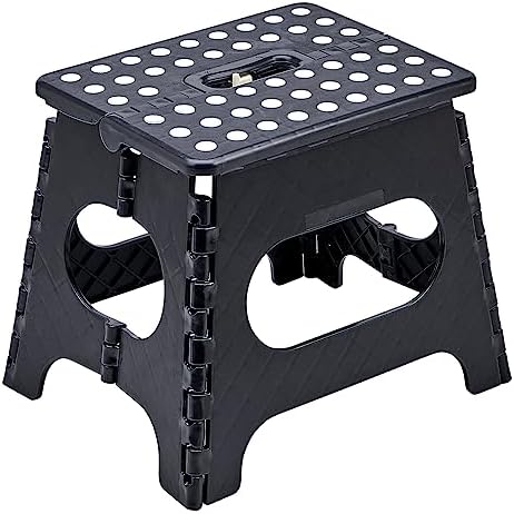 Amazon.com: Folding Step Stool with Safety Lock, 11 Inch Pastic ...