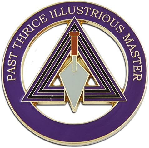 Amazon.com: Cryptic Council Round Masonic Auto Emblem - [Purple & Gold ...
