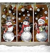 Amazon.com: Ivenf Christmas Window Clings Decorations: 2 Sheets Extra ...