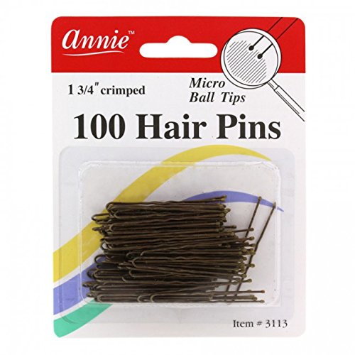 Amazon.com : Annie Hair Pins 1 3/4In 100Ct Bronze Microball Tipped ...