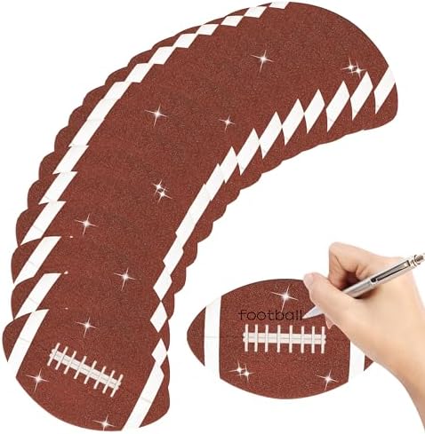 Amazon.com: 100 Pcs Large Football Party Cutouts 18 Inch Papers ...