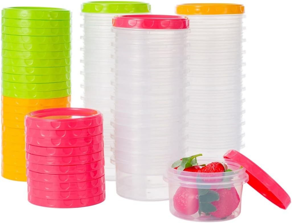 Amazon.com: Homaisson 36 Pack 250ml/8oz Freezer Storage Containers with ...