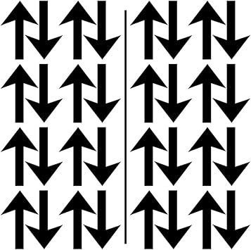 Amazon.com : Arrow Floor Sign Tape 2"× 3" Directional Arrow Floor ...