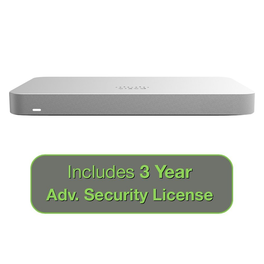 Amazon.com: Cisco Meraki MX65 Small Branch Security Appliance, 250Mbps ...